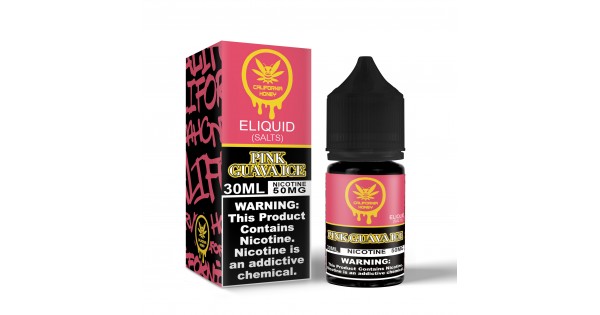 California Honey Salt - Pink Guava Ice 30mL, cali honey