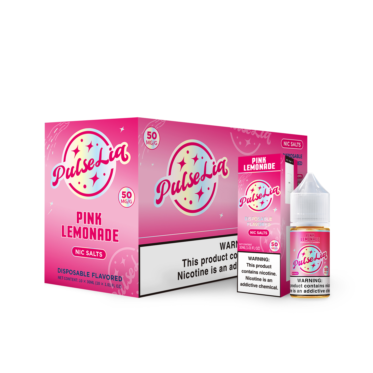 Pulse Liq Salt - Pink Lemonade 30mL, pulse disposable, geek bar