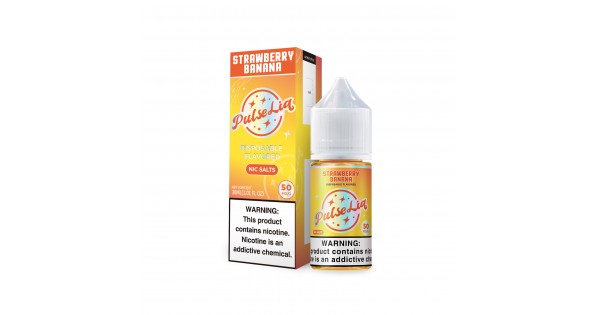 Pulse Liq Salt - Strawberry Banana 30mL, pulse disposable, geek bar