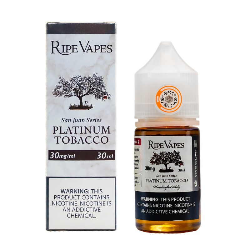 Ripe Vapes Salt - San Juan Platinum Tobacco 30mL, vct