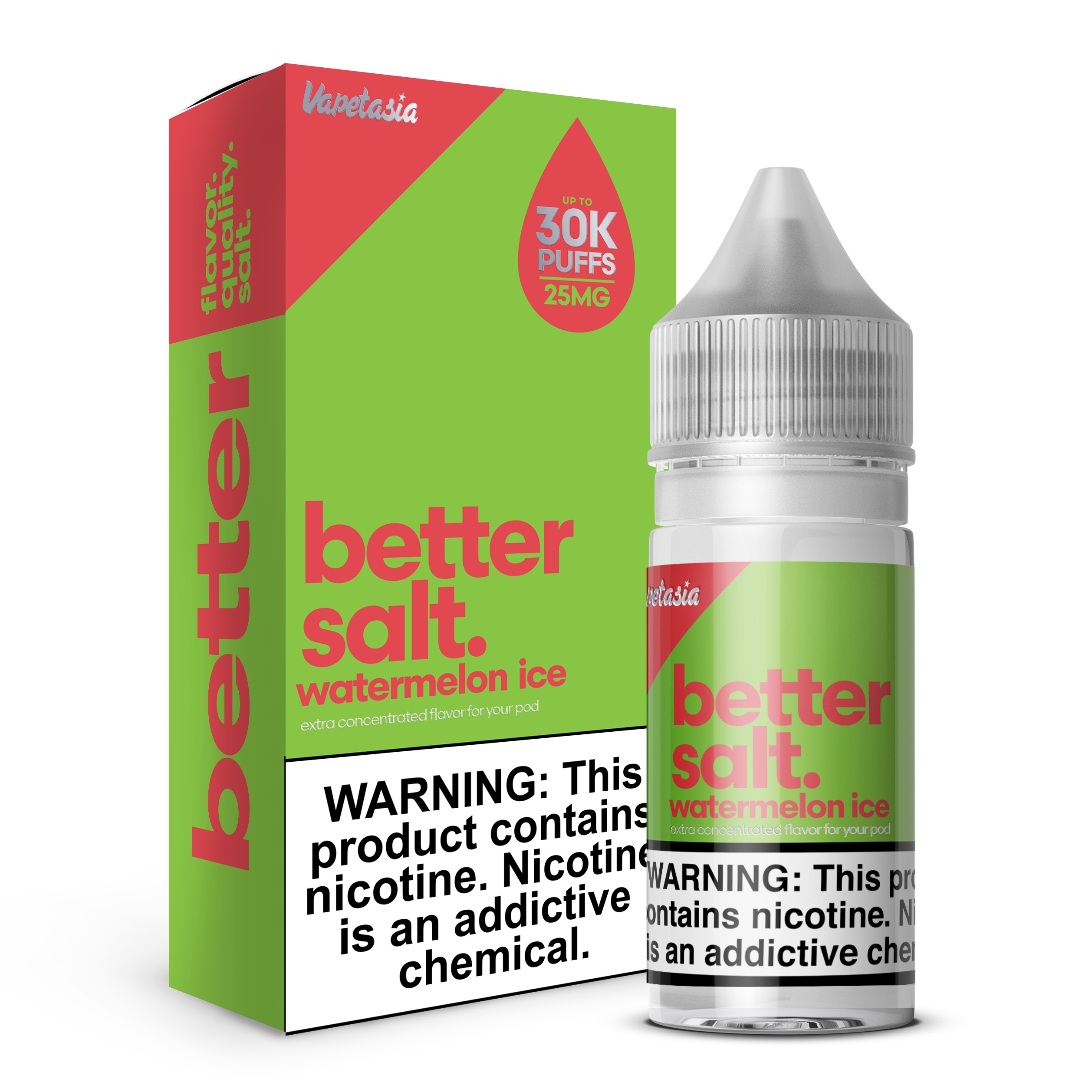 Better Salt by Vapetasia - Watermelon Ice 30mL, vapetasia better salt