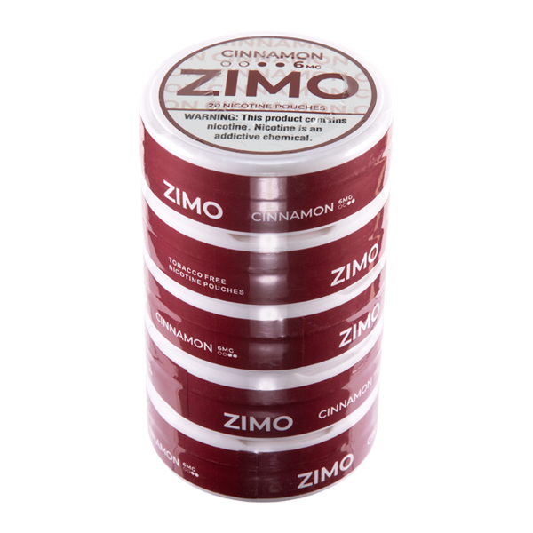 ZIMO Pouches 5pk - Cinnamon, nicotine pouch, nic pouch