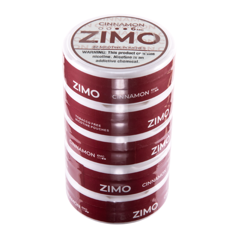ZIMO Pouches 5pk - Cinnamon, nicotine pouch, nic pouch