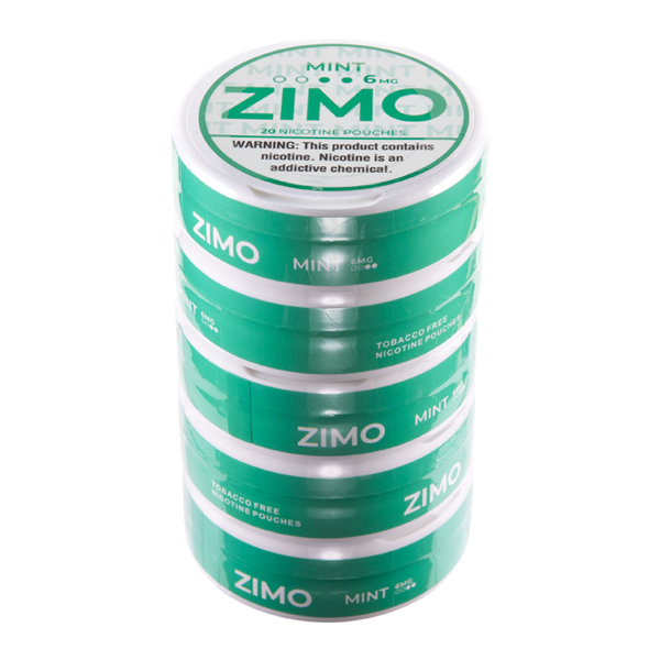 ZIMO Pouches 5pk - Mint, nicotine pouch, nic pouch
