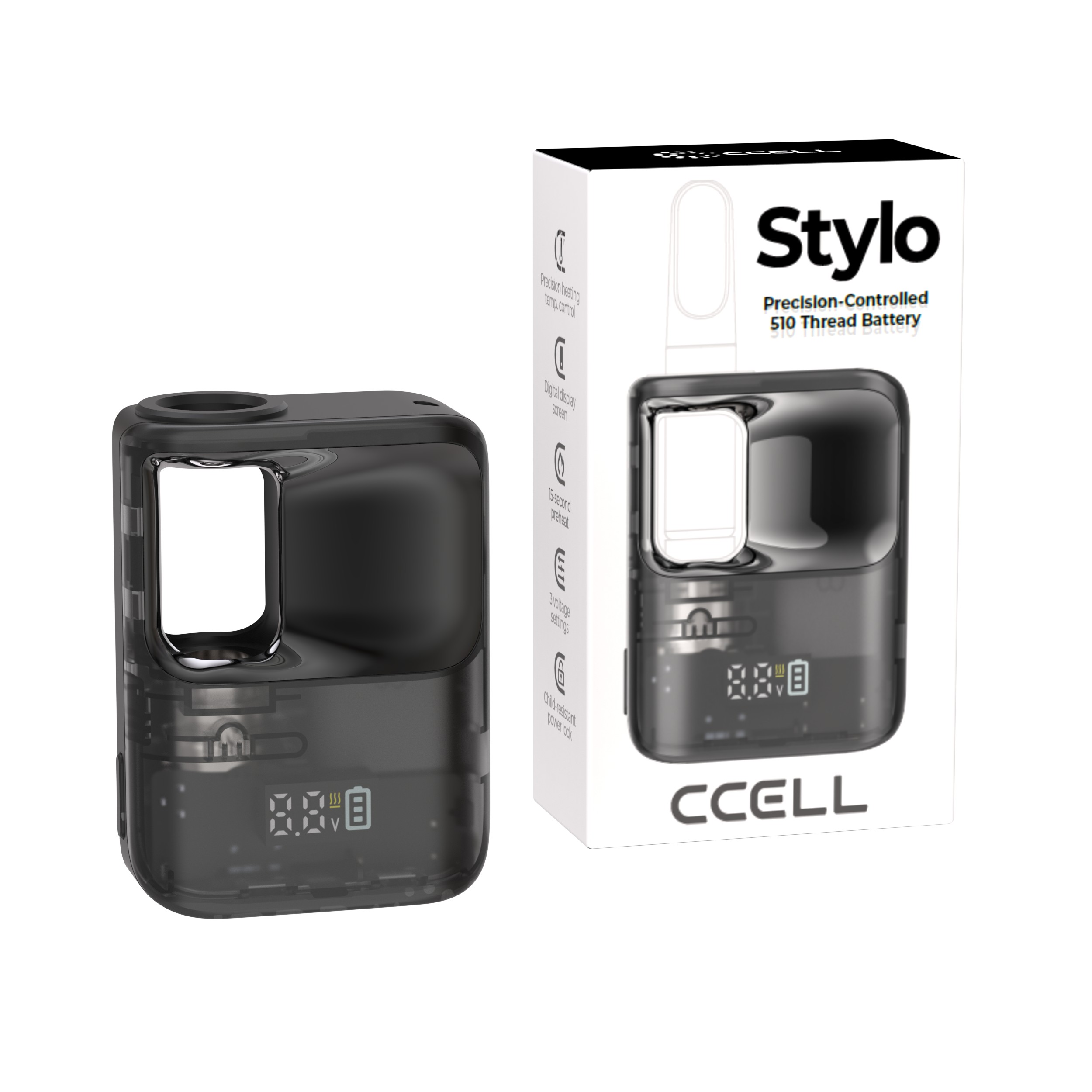 CCELL Stylo Cartridge Battery, thc, wax, dab, concentrates, 510, carto ...