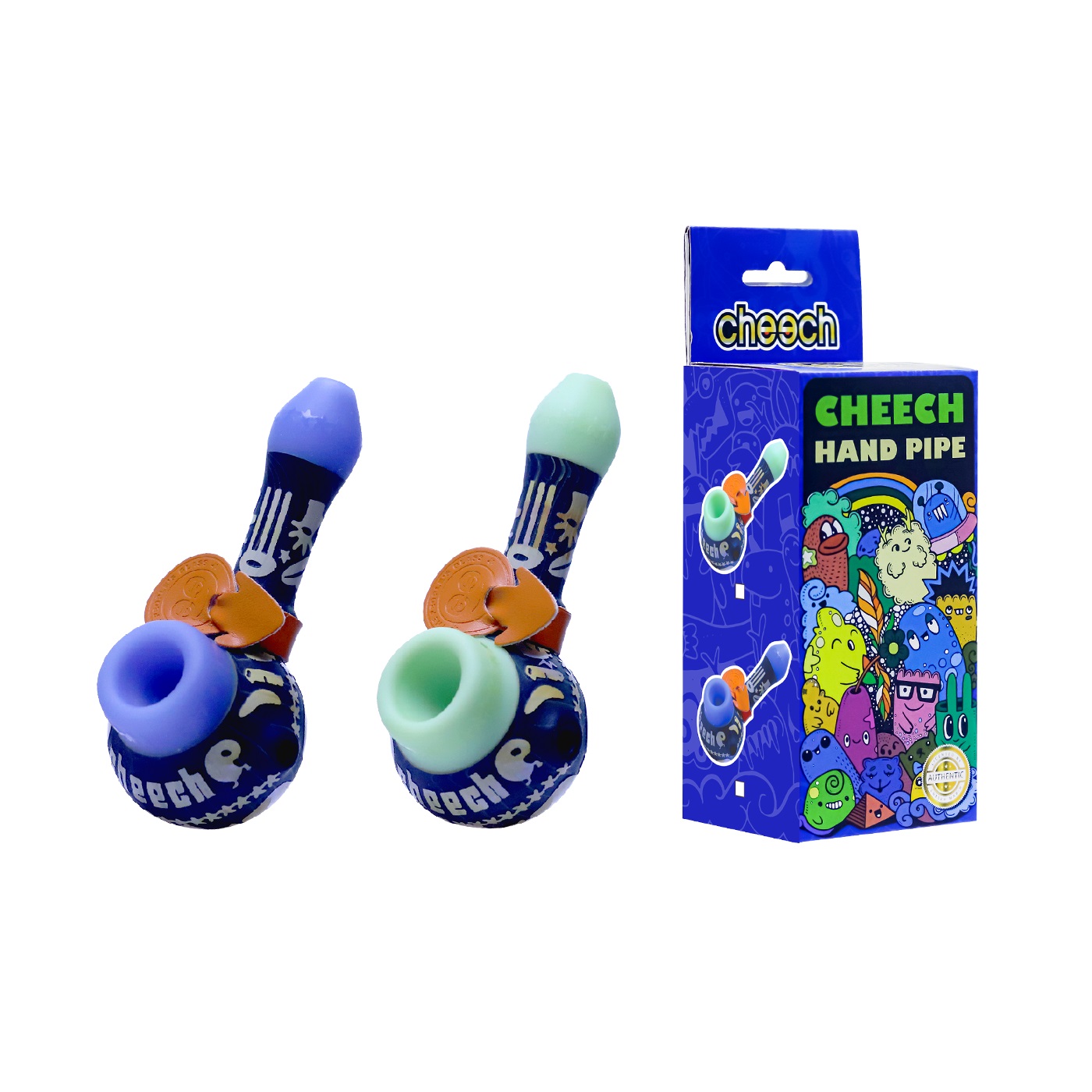 Cheech Glass 4.3" Funky Chic Hand Pipe, ch-pipe-243, thc, dry herb ...