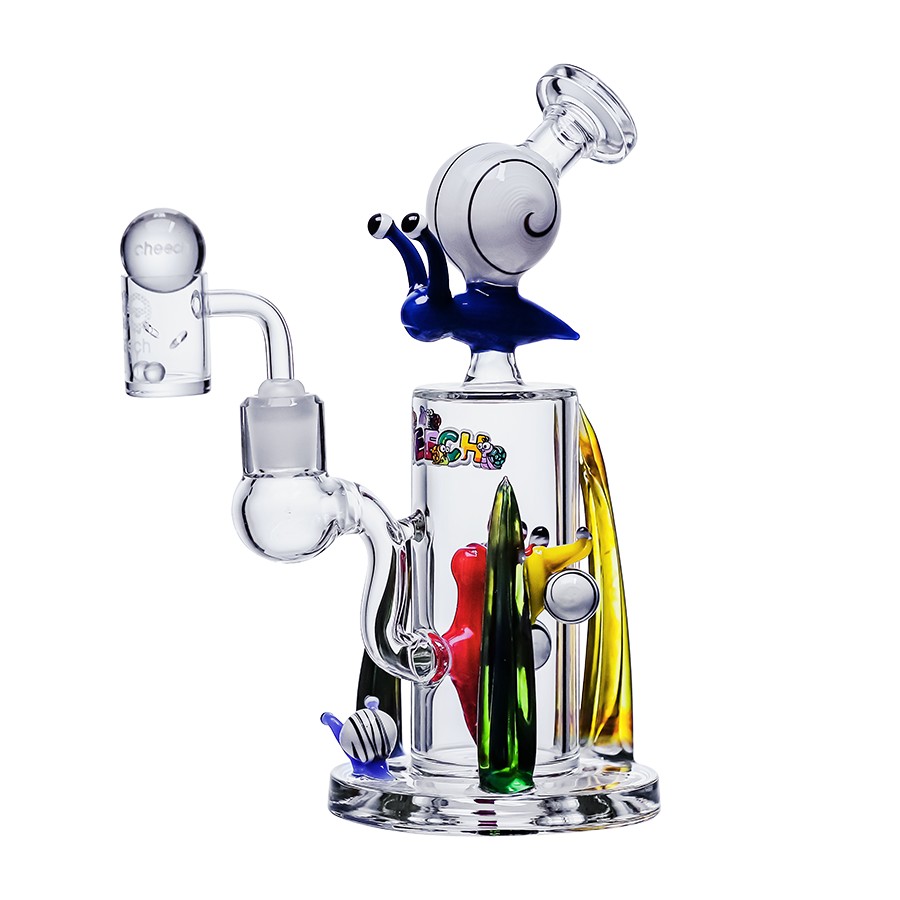 Cheech Glass 8.5" Snailmate Rig, ch-250, thc, dry herb, flower, wax ...