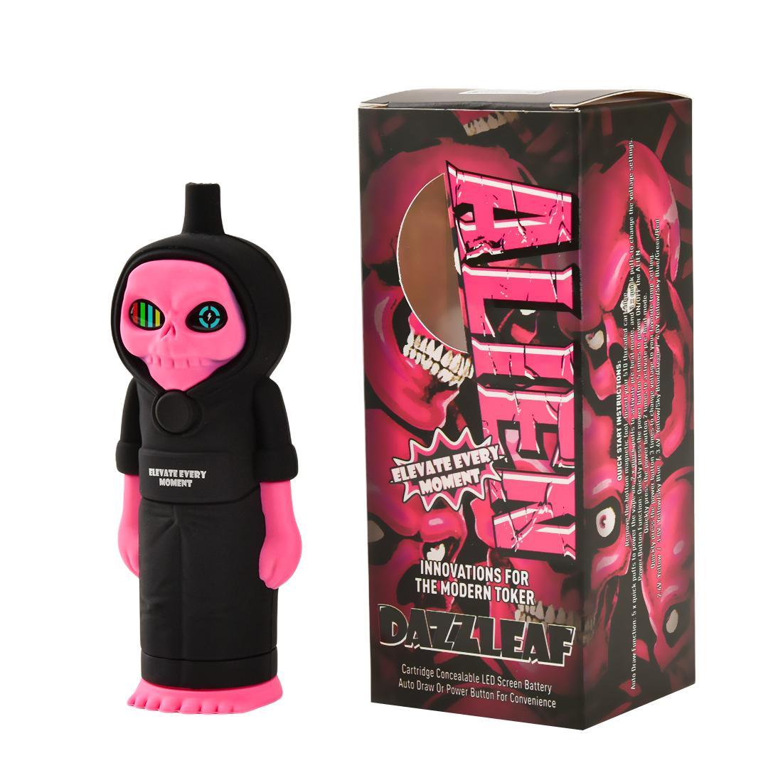 DazzLeaf Alien LED Screen Cartridge Battery, thc, wax, dab, concentrate ...