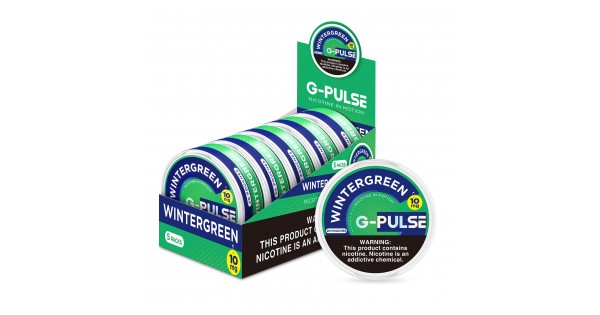 G-Pulse Pouches 5pk - Wintergreen, nicotine pouch, nic pouch