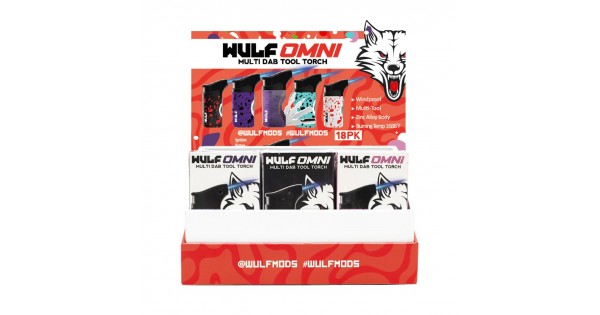 Wulf Omni Dab Tool Torch Display Box 18CT, wulf mods, got vape, thc ...