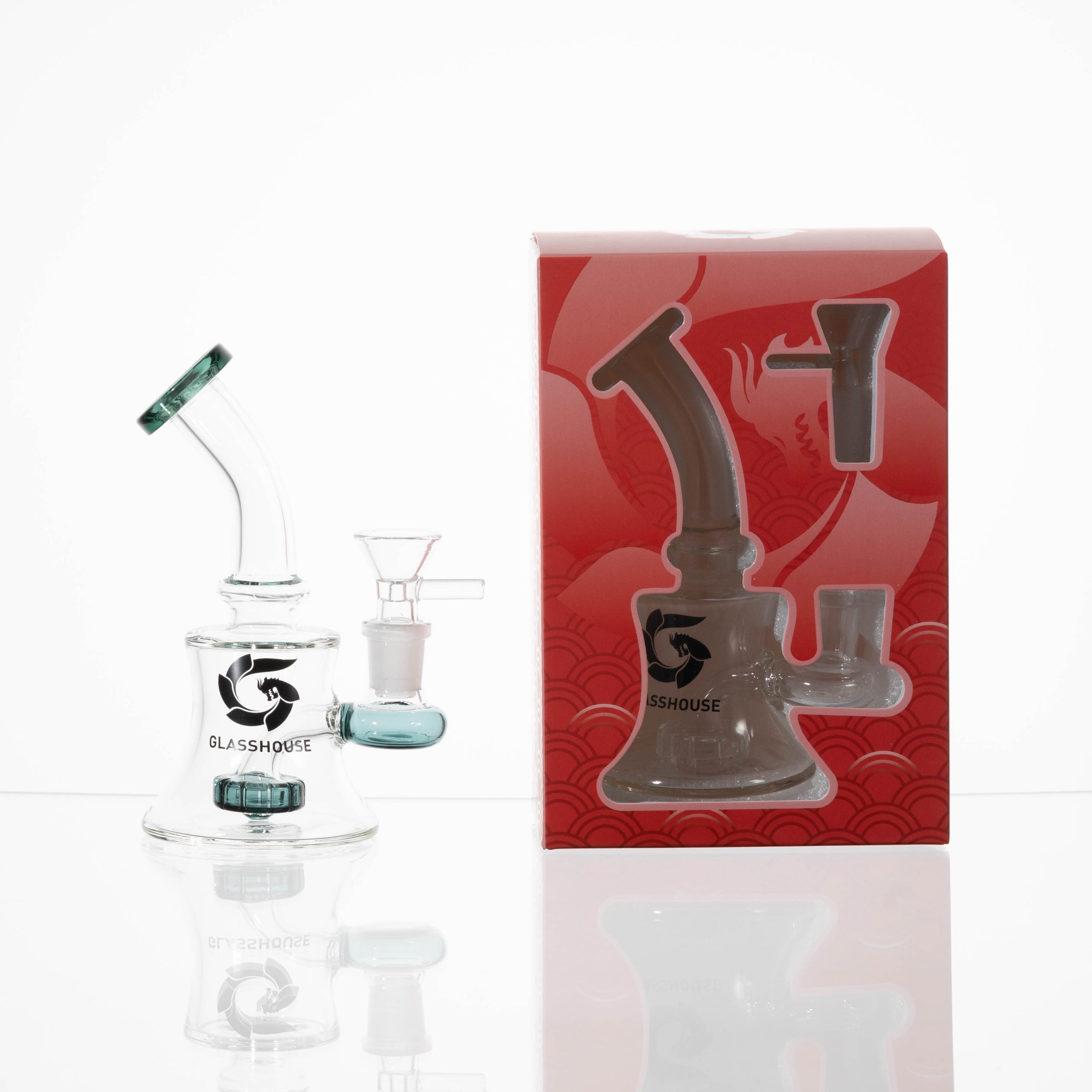 Glass House 6" Splayed Banger Hanger Rig, hhp-003 box-12, hillside, thc ...