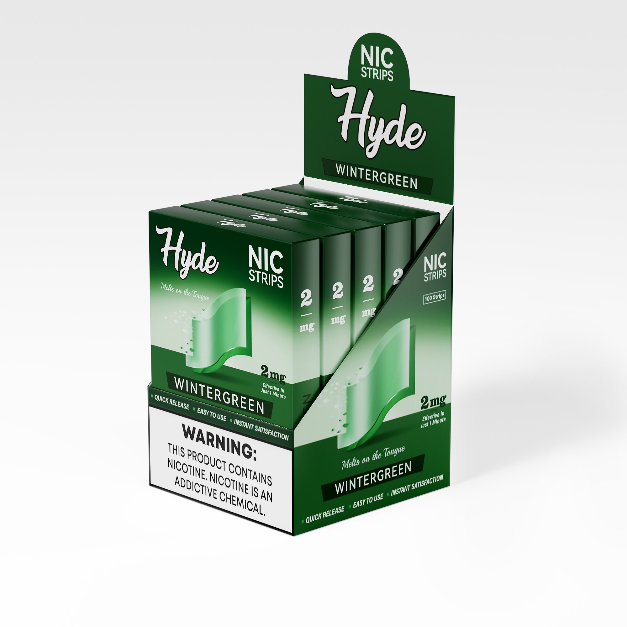 Hyde Nic Strips 2mg Display Box 5CT, nicotine strips, hyde nic strips ...