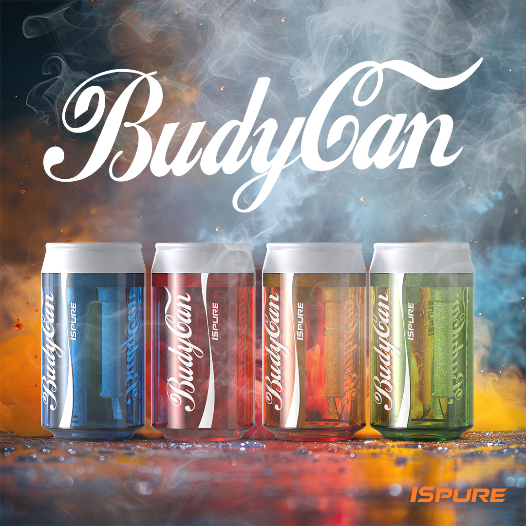 iSpure BudyCan Bubbler, budy can, thc, dry herb, flower, waterpipe, water pipe, bong ...