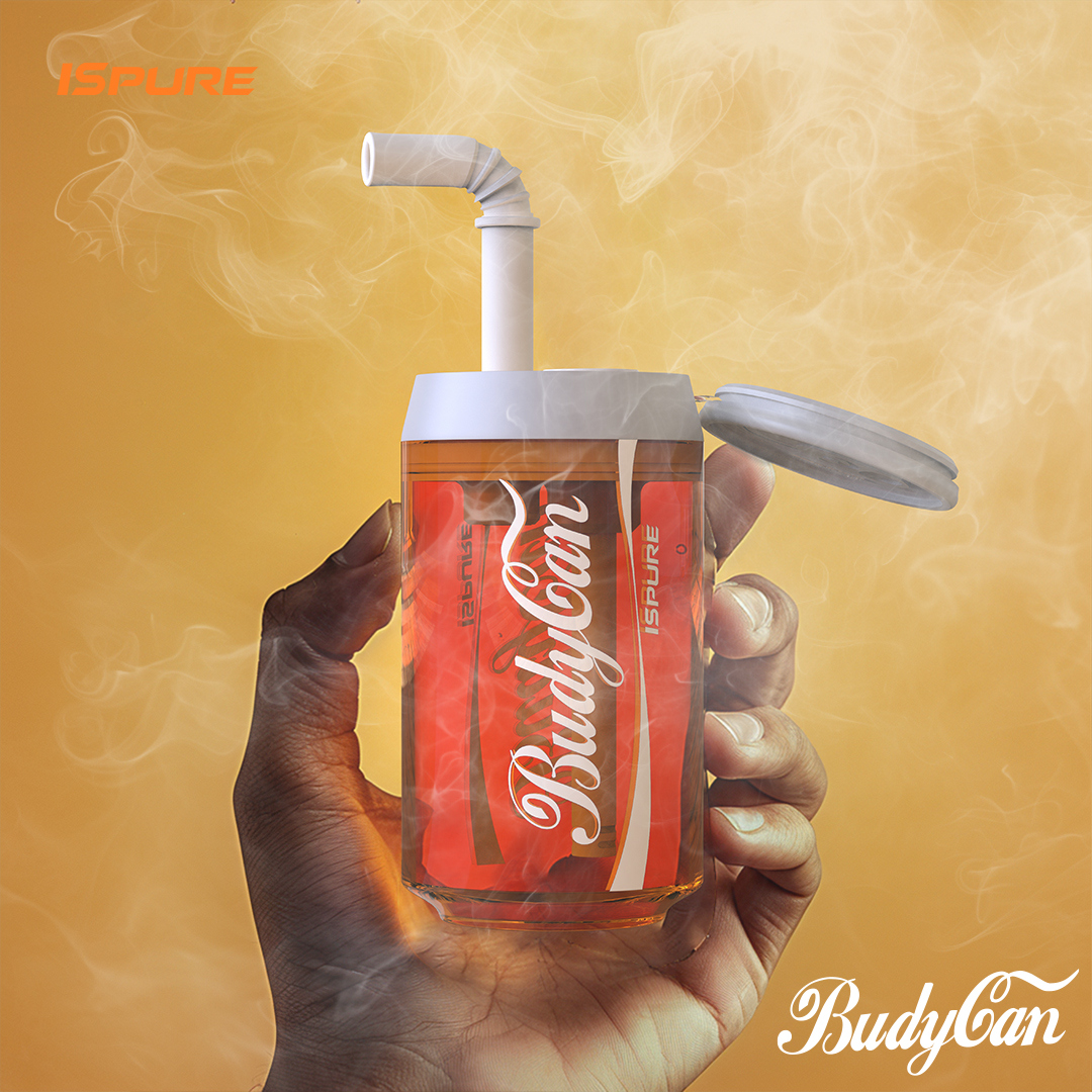 iSpure BudyCan Bubbler, budy can, thc, dry herb, flower, waterpipe, water pipe, bong ...