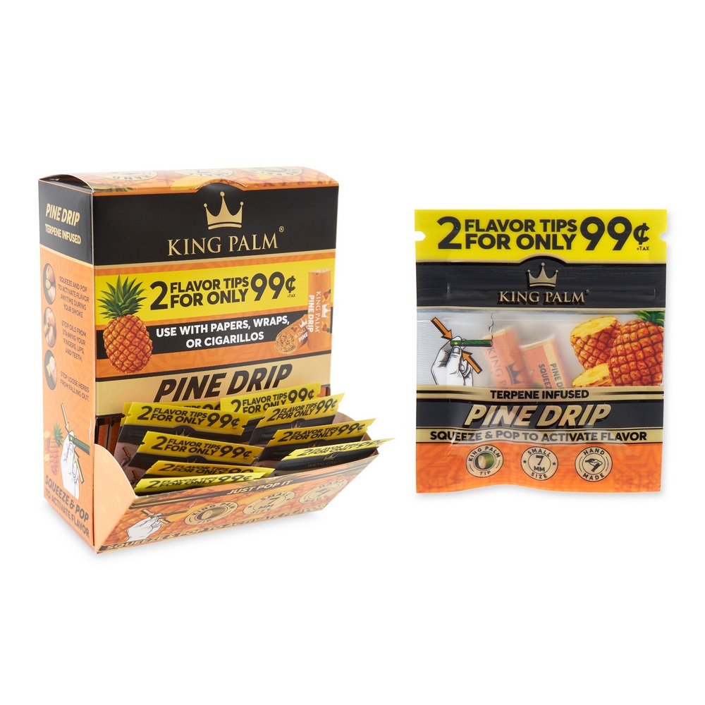 King Palm Filter Flavor Tips Display 50CT (Pre-Priced), thc, , dry herb ...