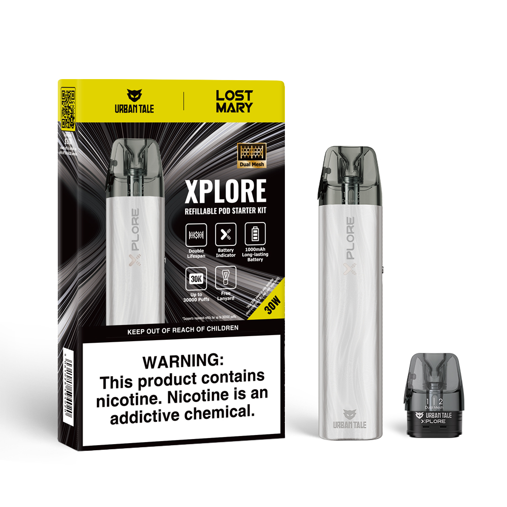 Urban Tale x Lost Mary Xplore Pod Kit, xplore dual mesh refillable pods 3pk