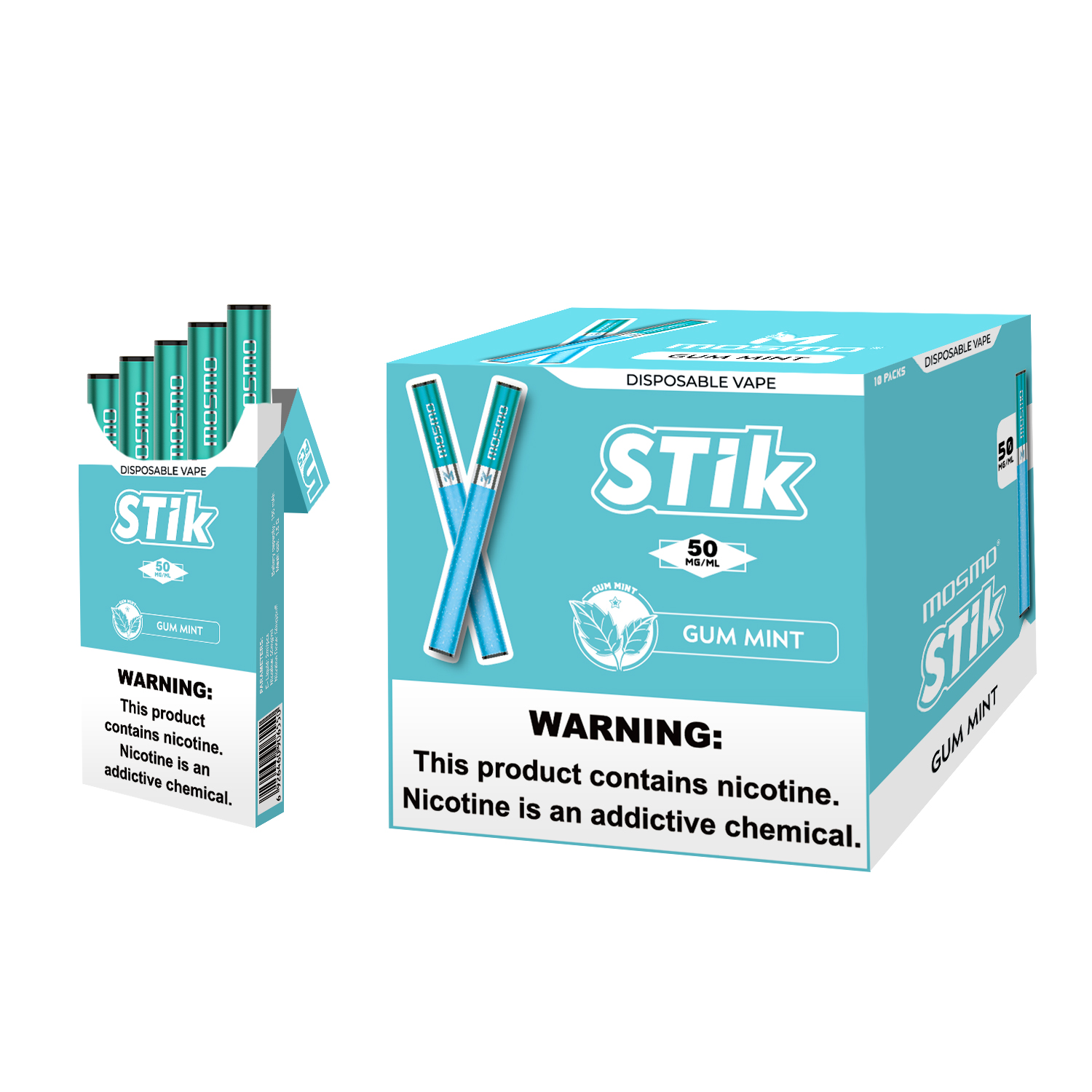 Mosmo STik 5pk Disposable 5%, mosmo stik disposable, i love these