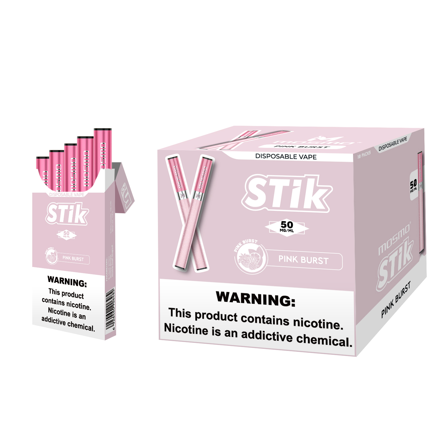 Mosmo STik 5pk Disposable 5%, mosmo stik disposable, i love these