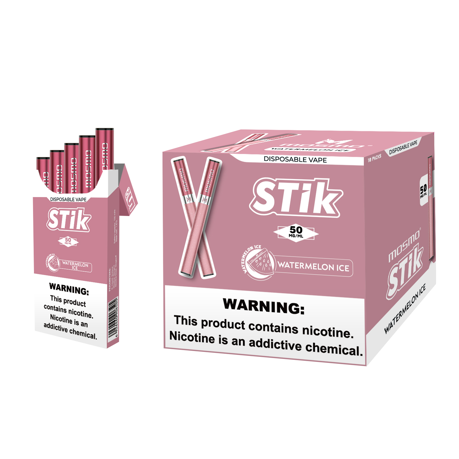 Mosmo STik 5pk Disposable 5%, mosmo stik disposable, i love these