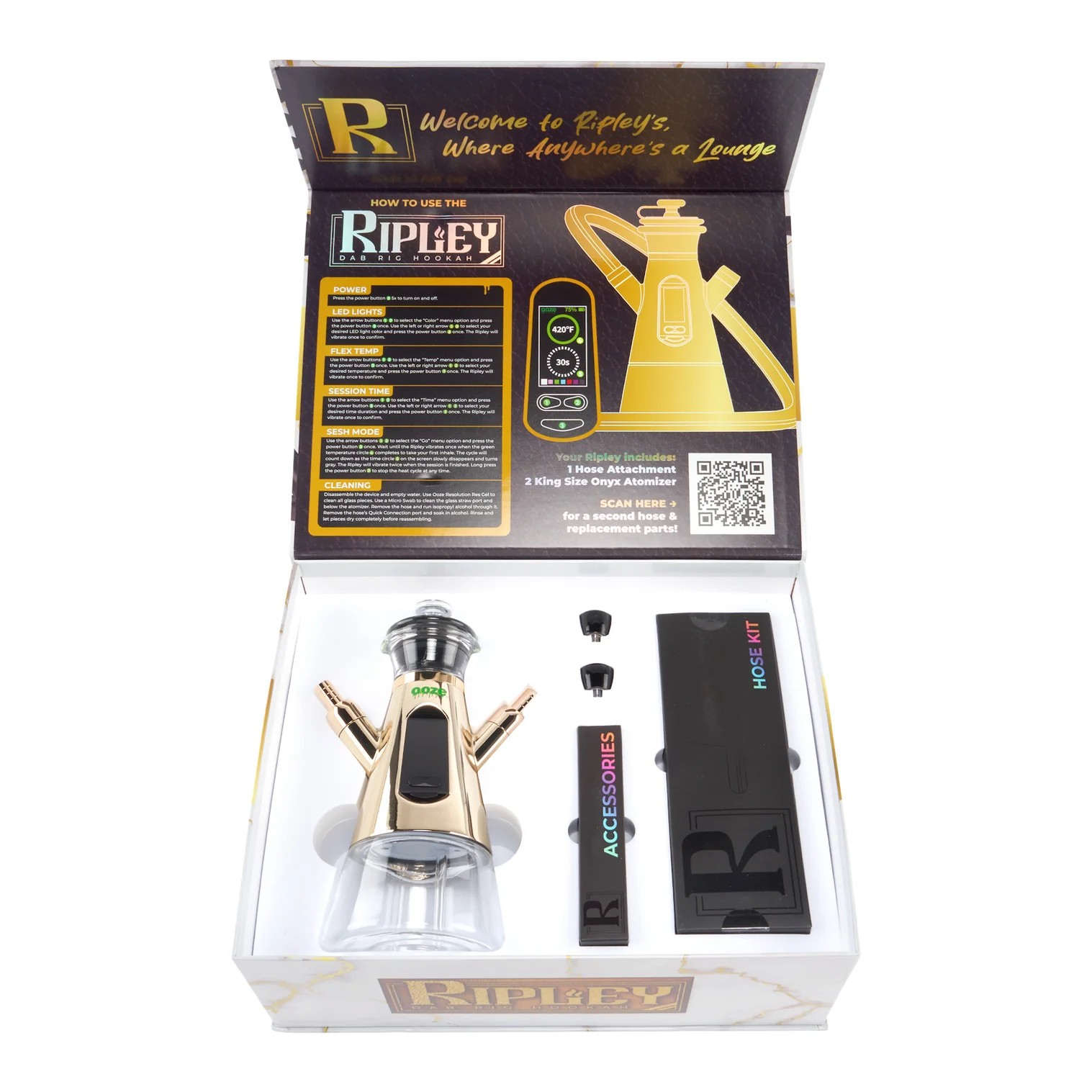 OOZE Ripley Dab Rig Hookah, ooze life, ripley replacement onyx ...