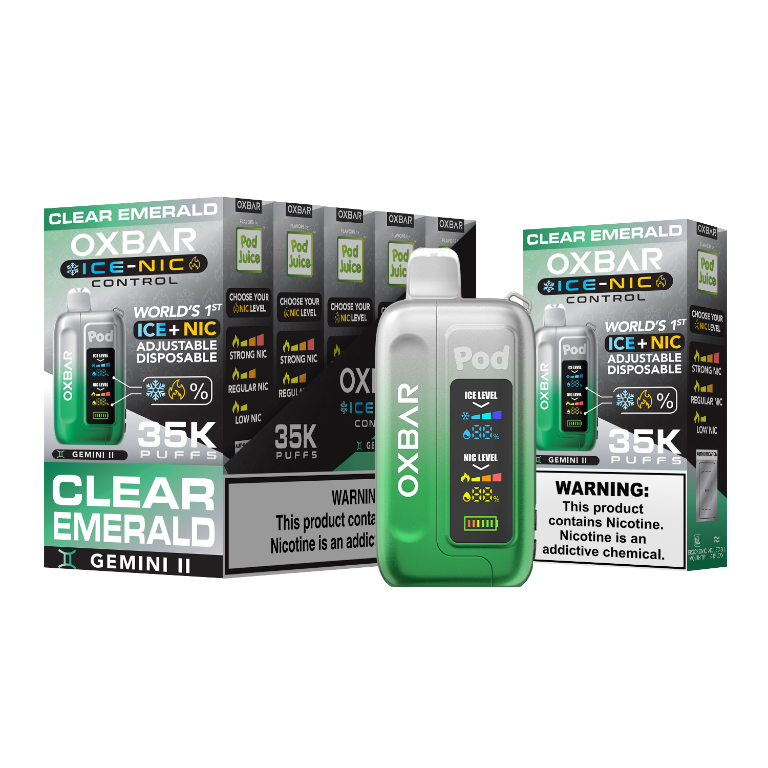 Pod Juice ICE-NIC Control 35K Disposable 5%, ice + nic control, ice+nic ...
