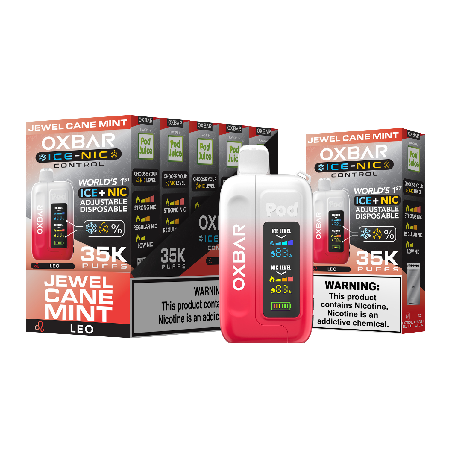 Pod Juice ICE-NIC Control 35K Disposable 5%, ice + nic control, ice+nic ...