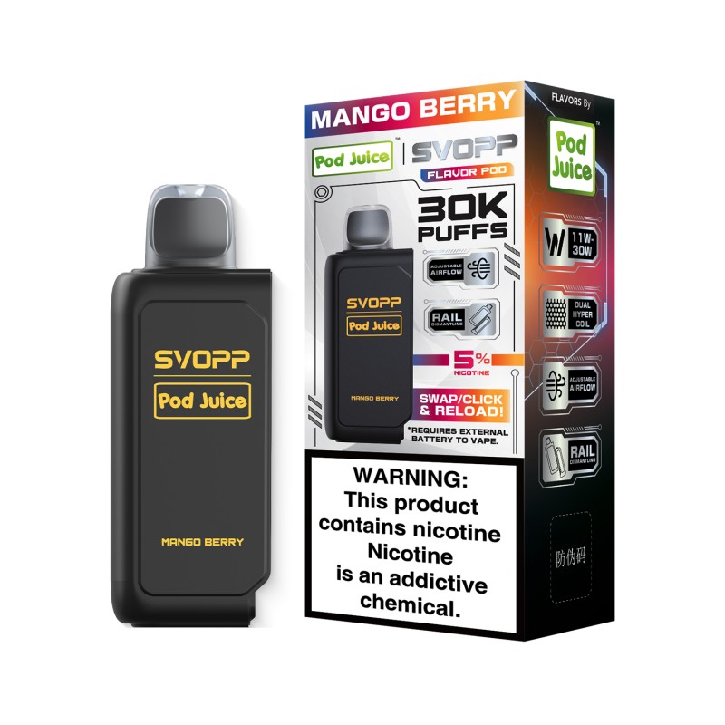 Pod Juice SVOPP 30K Disposable Flavor Pod 5%, oxbar, breakaway style device