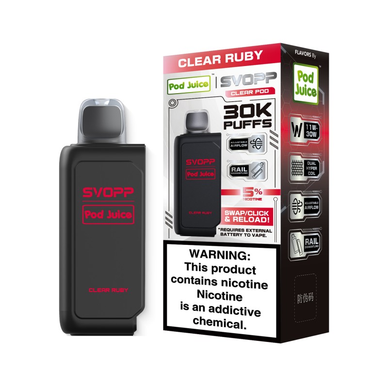 Pod Juice SVOPP 30K Disposable Flavor Pod 5%, oxbar, breakaway style device