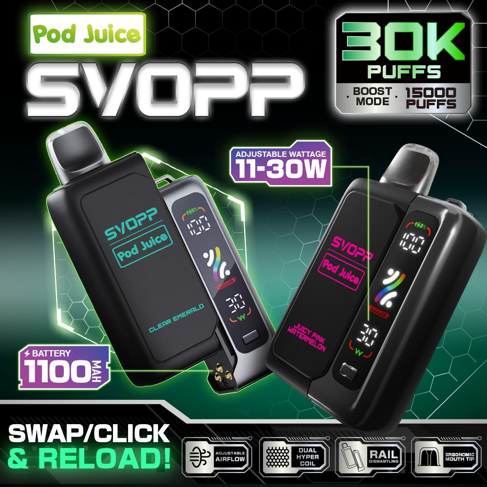 Pod Juice SVOPP 30K Disposable Flavor Pod 5%, oxbar, breakaway style device