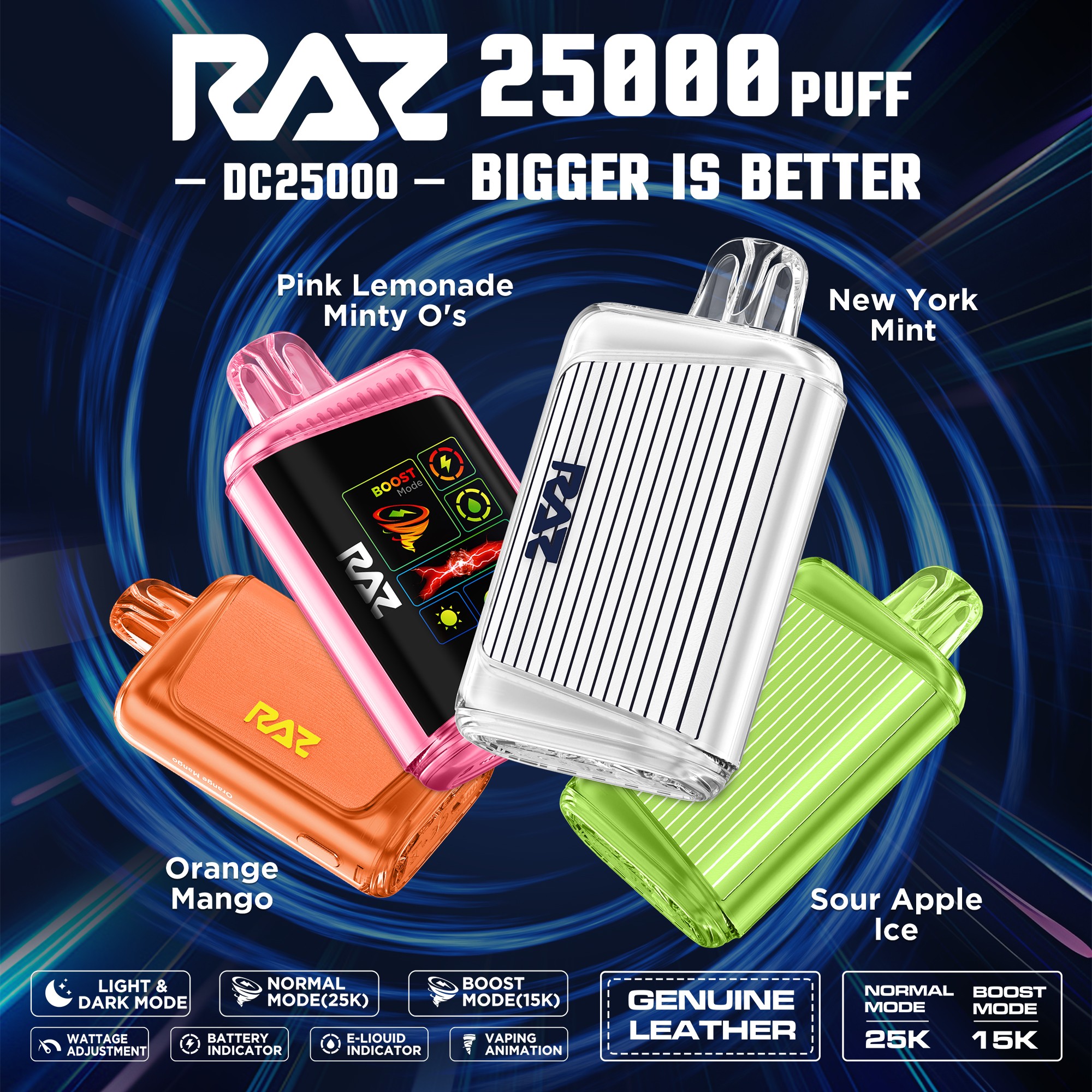 RAZ LTX 25K Disposable 5%, raz ltx25000, raz dc25000, raz dc25k, raz ...