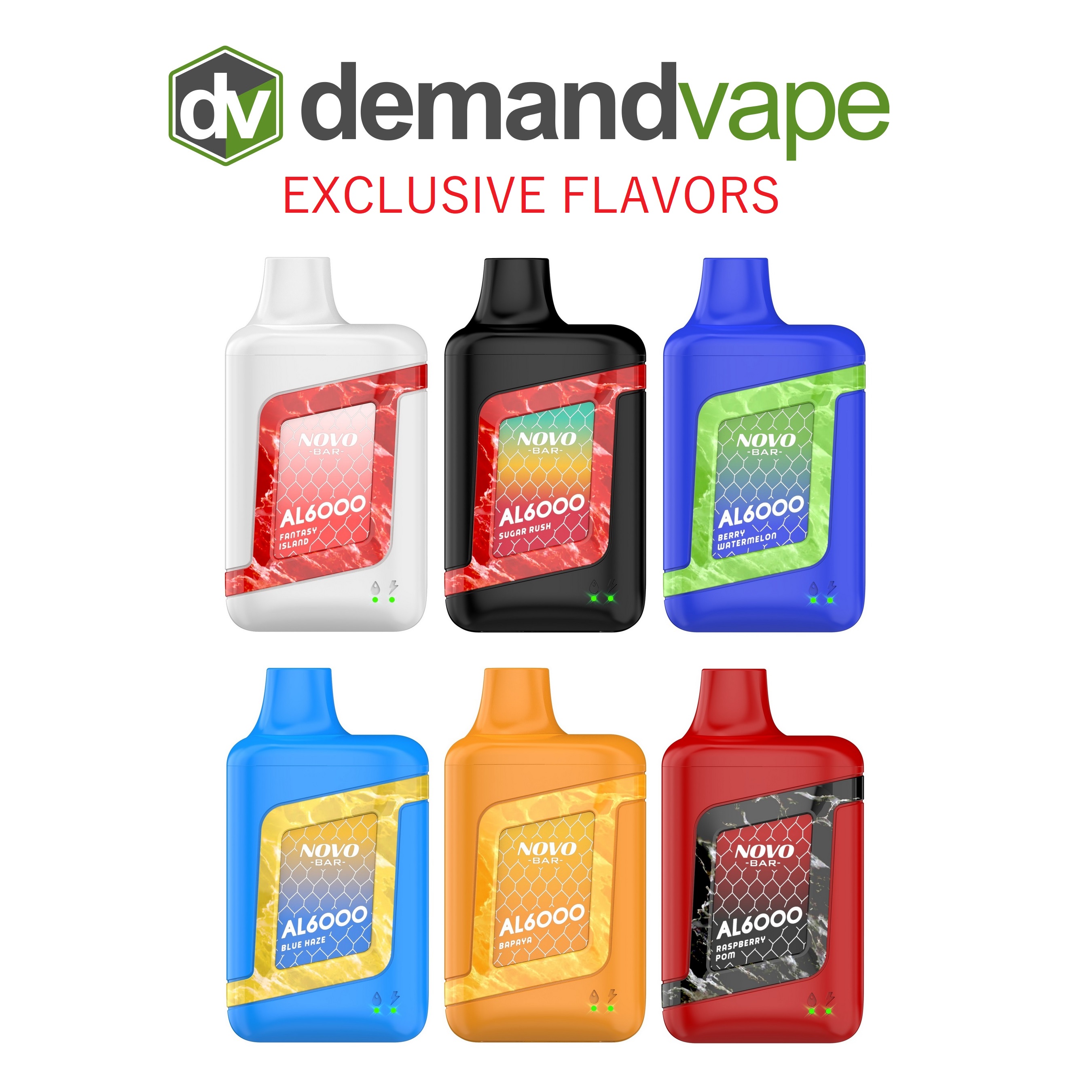 Novo Bar AL6000 Disposable 5% - Demand Vape Exclusive Flavors, smok, 2deal
