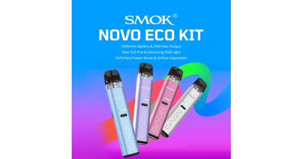 SmokTech Novo ECO Kit, smok, novo pod (slr) cartridges, novo pod m ...