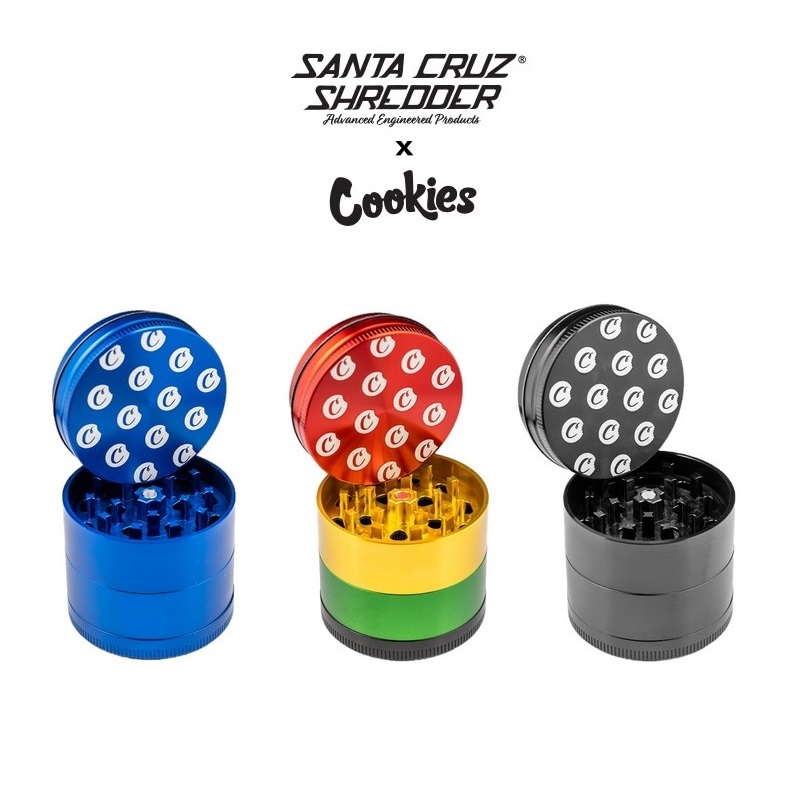 Santa Cruz Shredder x Cookies C-Bite Medium 4pc Grinder, thc, , dry ...