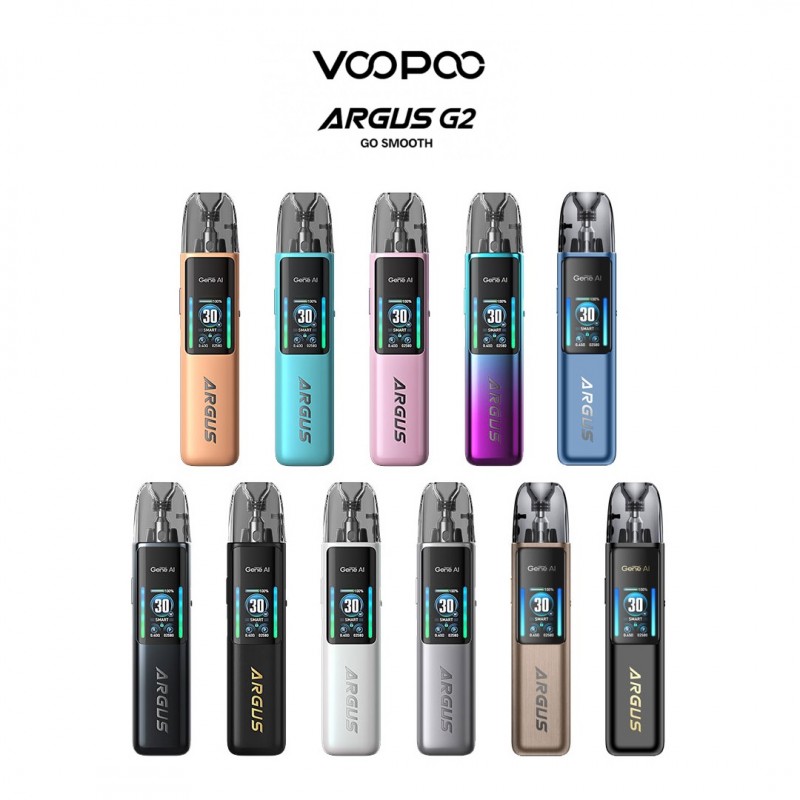 VooPoo Argus G2 Pod Kit, argus top fill cartridges 3pk