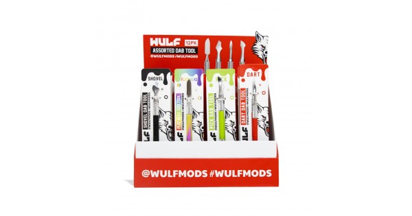 Wulf Mods Assorted Dab Tool Display Box 12CT, got vape, thc, wax, dab ...