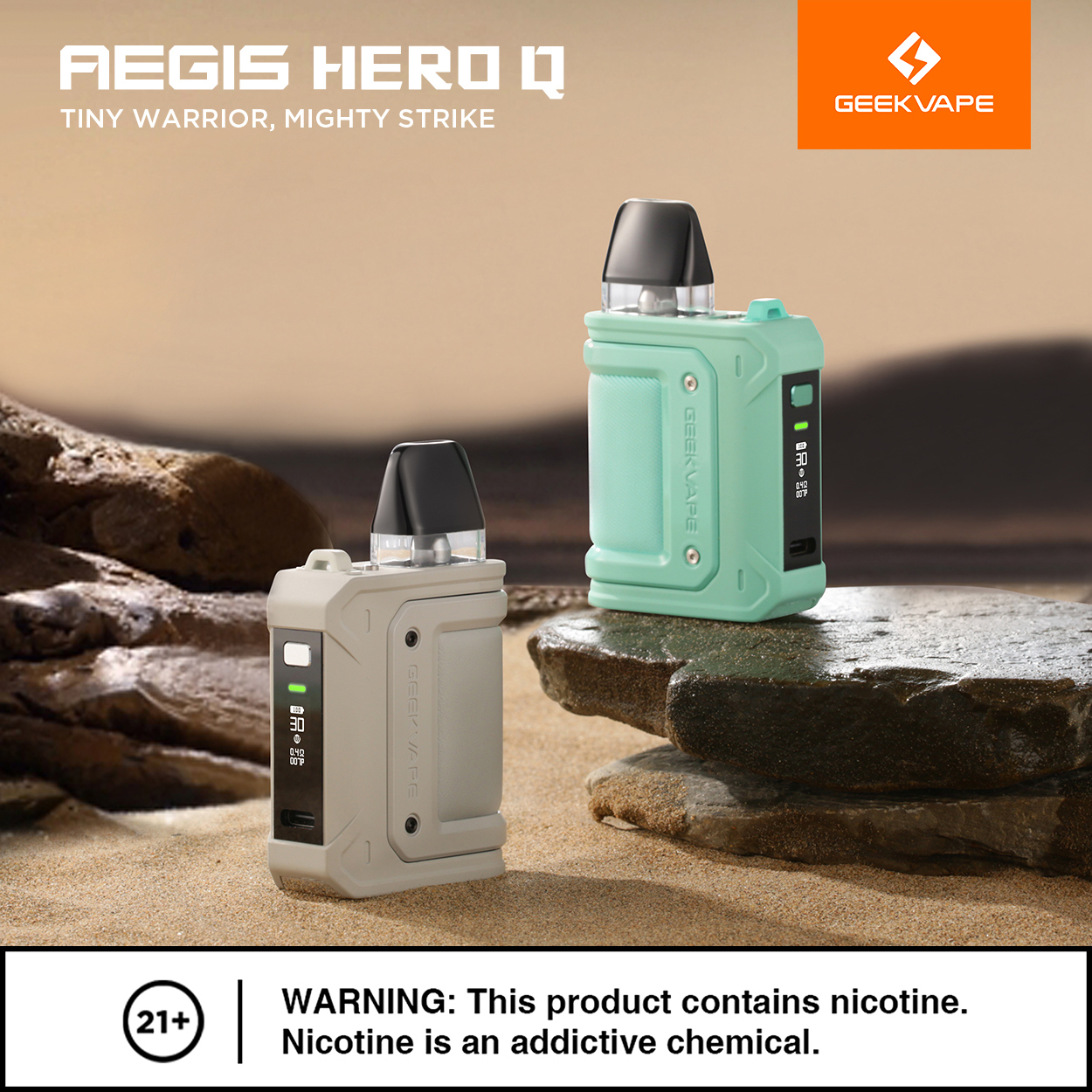 GeekVape AEGIS Hero Q Kit, q series cartridges, q series kits