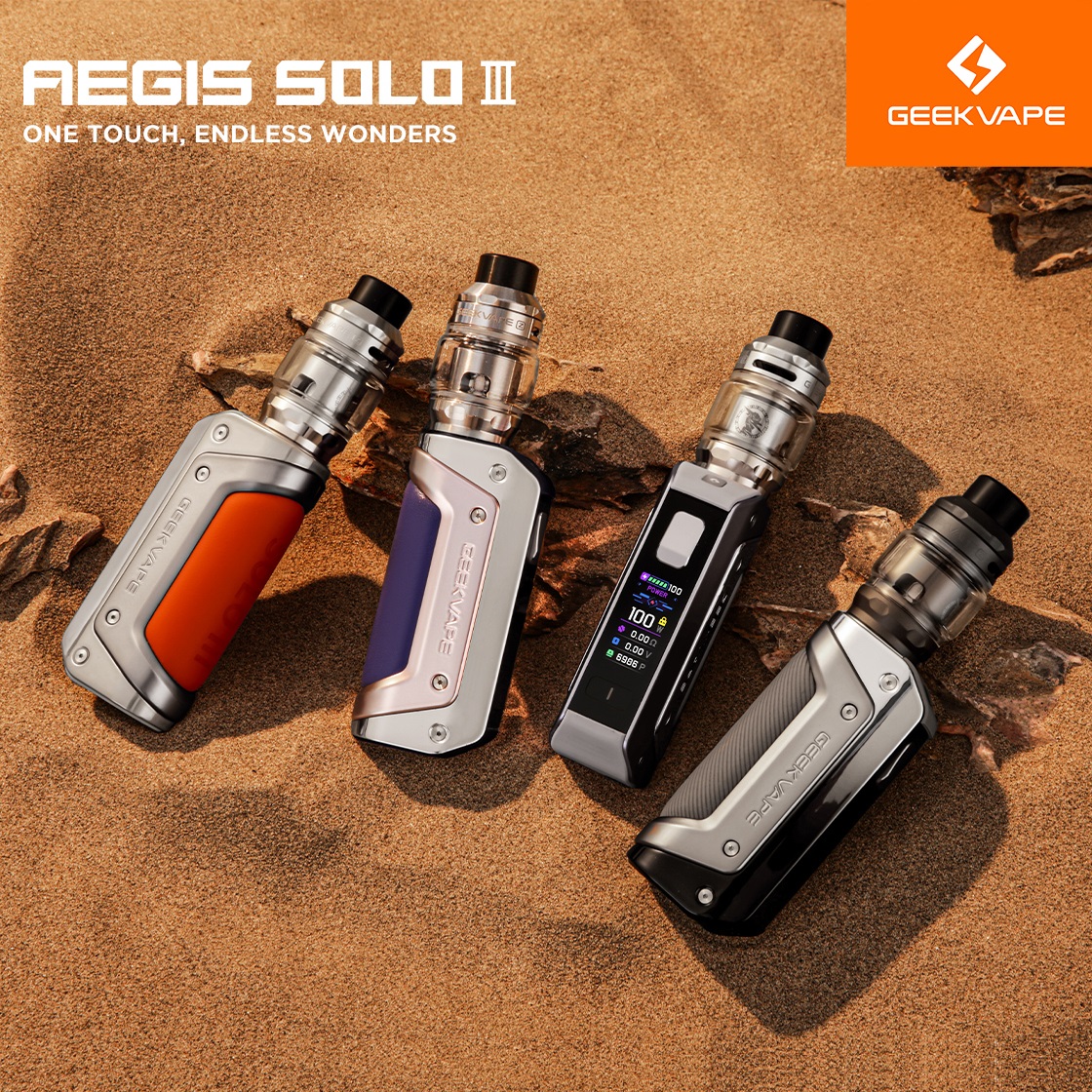 GeekVape Aegis Solo III Kit (External Battery Version), z series coils ...